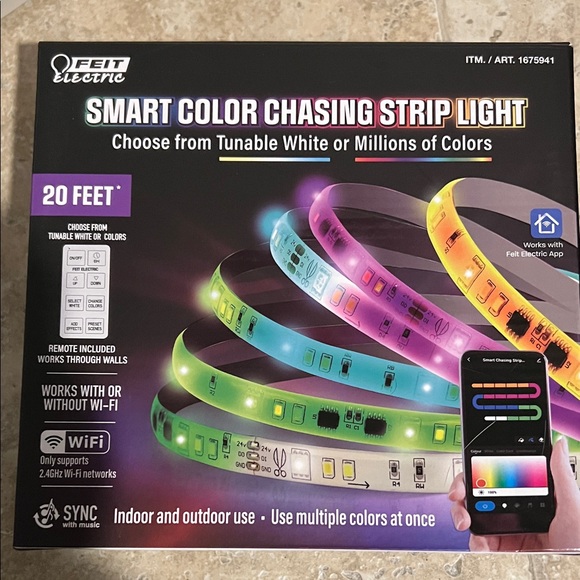 Feit Electric | Holiday | Electric Family Smart Color Chasing Strip ...